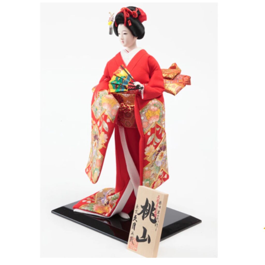 Kyugetsu Oyama Doll – Japanese Traditional Kimono Doll with Pure Silk ...
